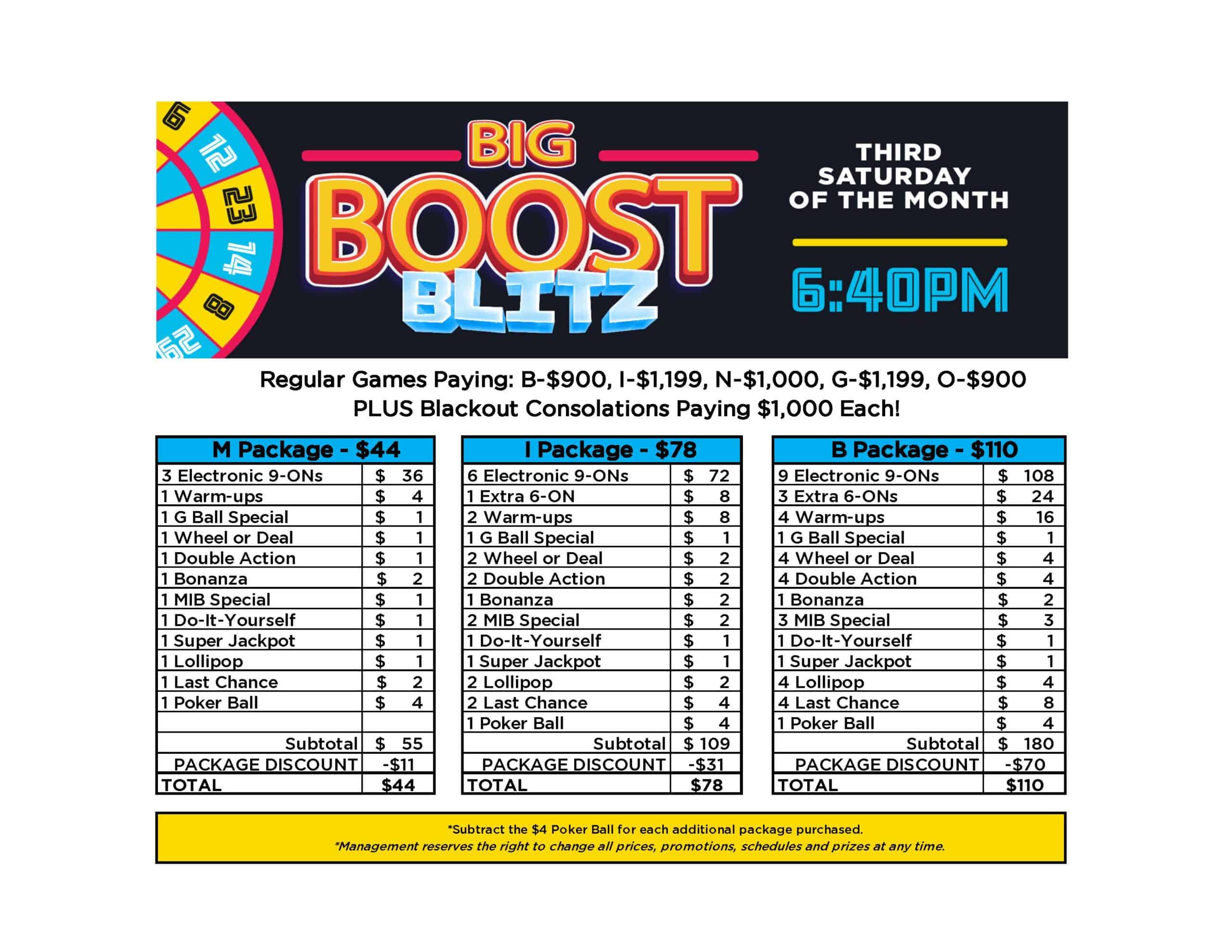 Big Boost BLITZ | Muckleshoot Bingo