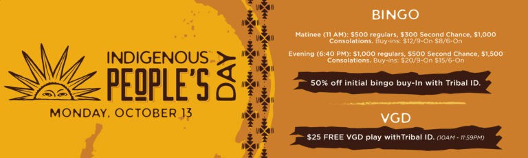 Indigenous People's Day | Muckleshoot Bingo